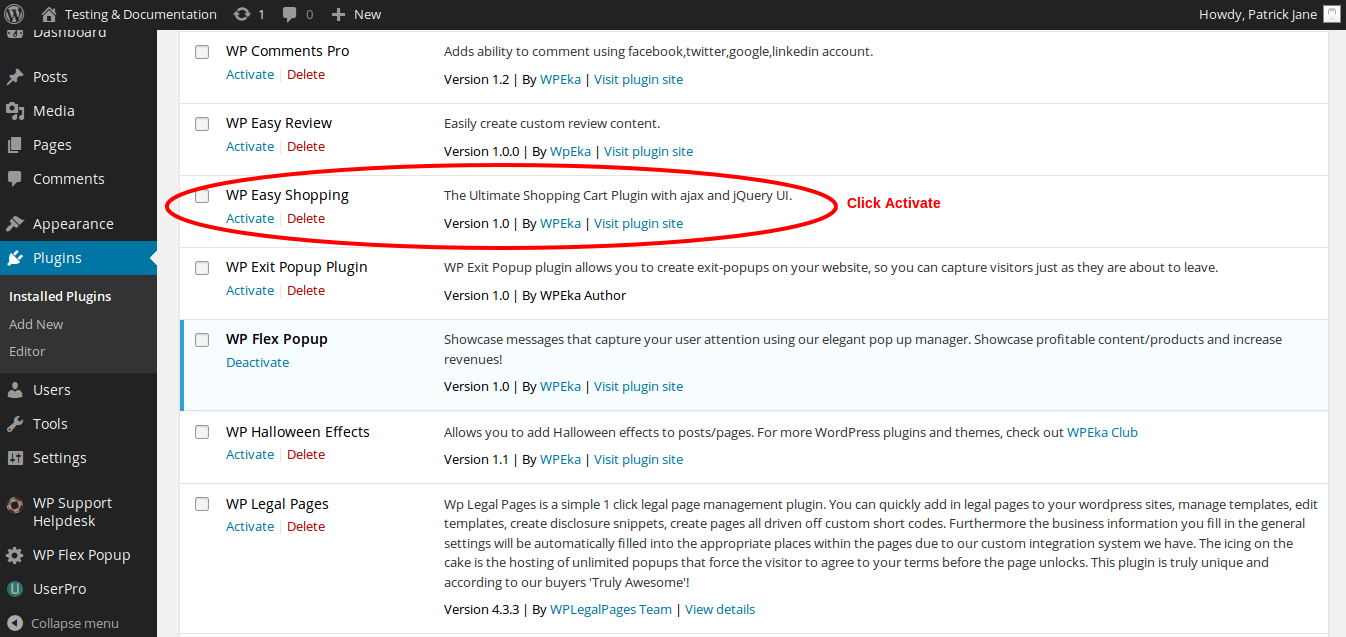 How To Use WP Easy Shopping – WPeka