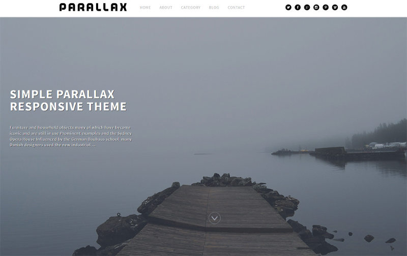 WordPress Websites & Themes with Parallax Scrolling Effect