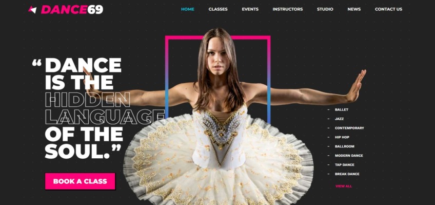Top Dance Studio WordPress Themes - 2024