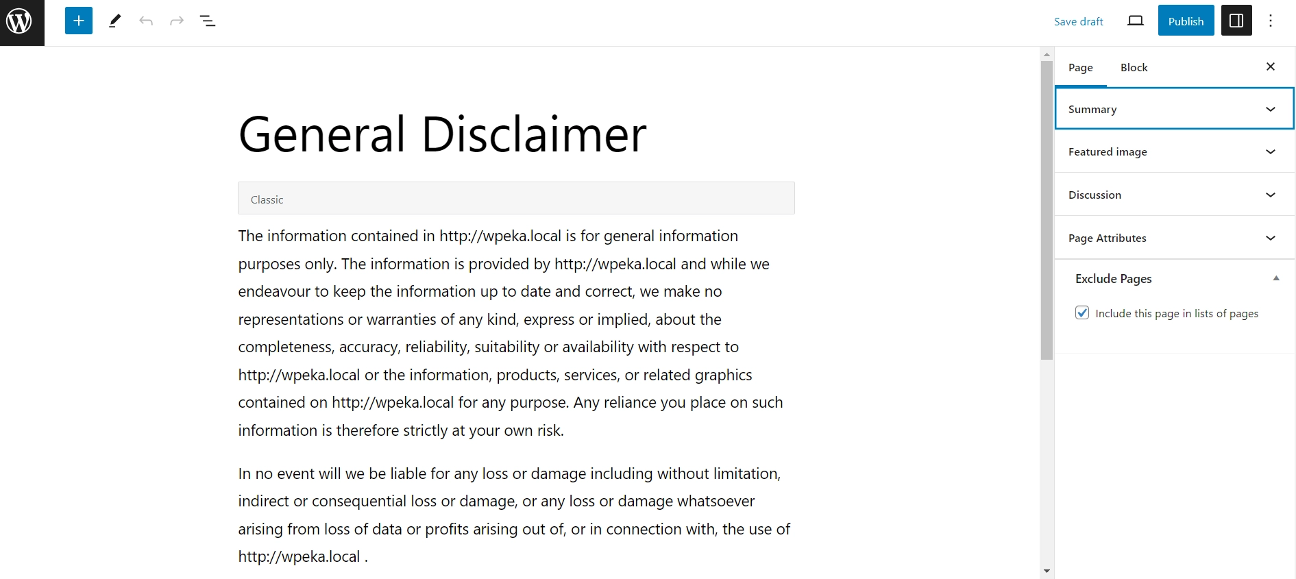 How To Generate Disclaimer Pages For Your WordPress Website