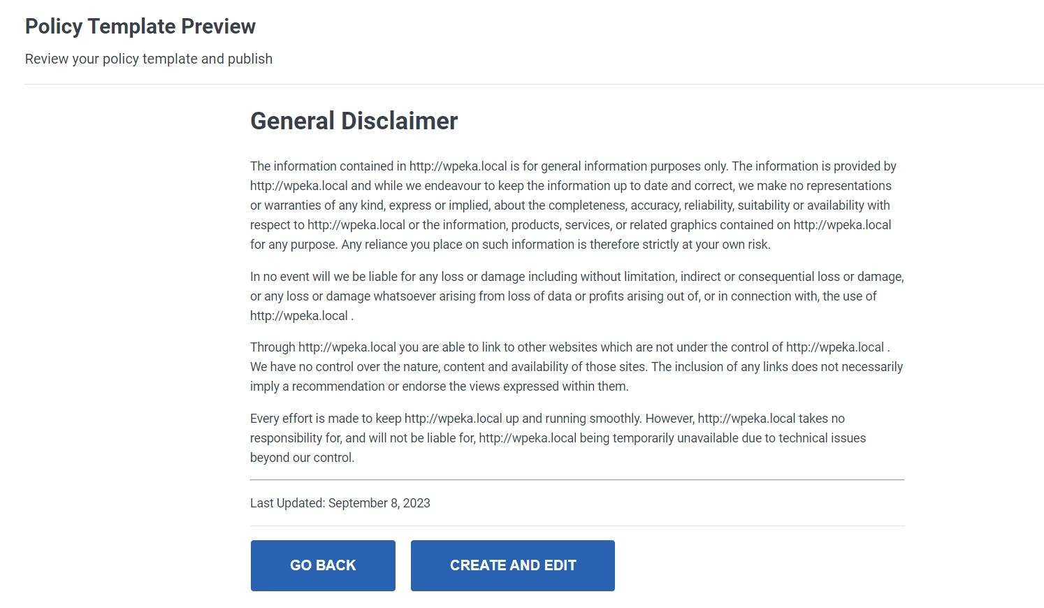 How To Generate Disclaimer Pages For Your WordPress Website